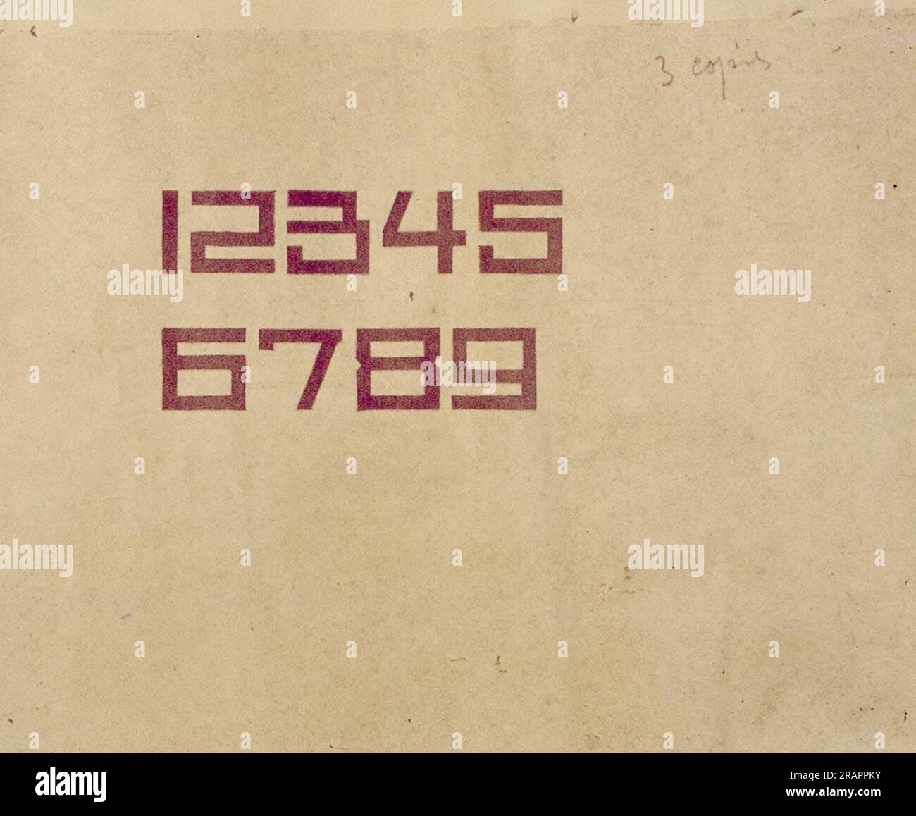 Design for the numbers 1 through 9 1927; Germany by Theo van Doesburg ...