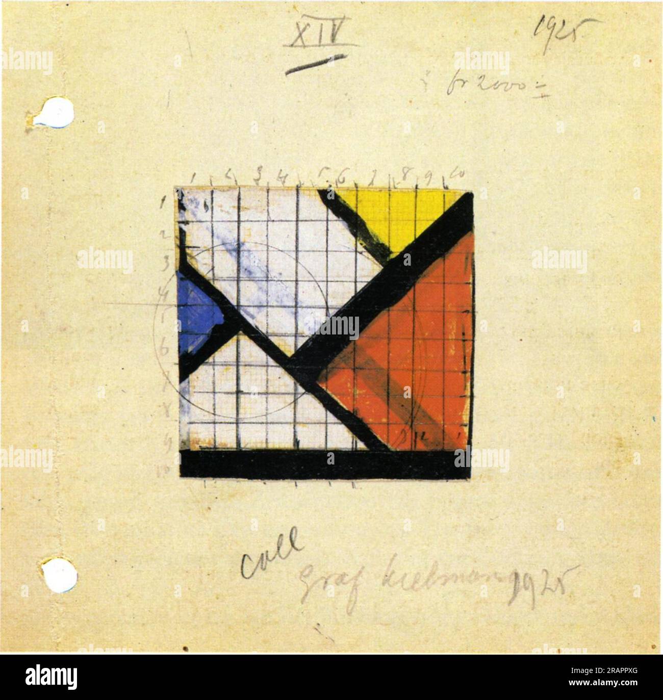 Study for Counter Composition XIV 1931; Germany by Theo van Doesburg ...