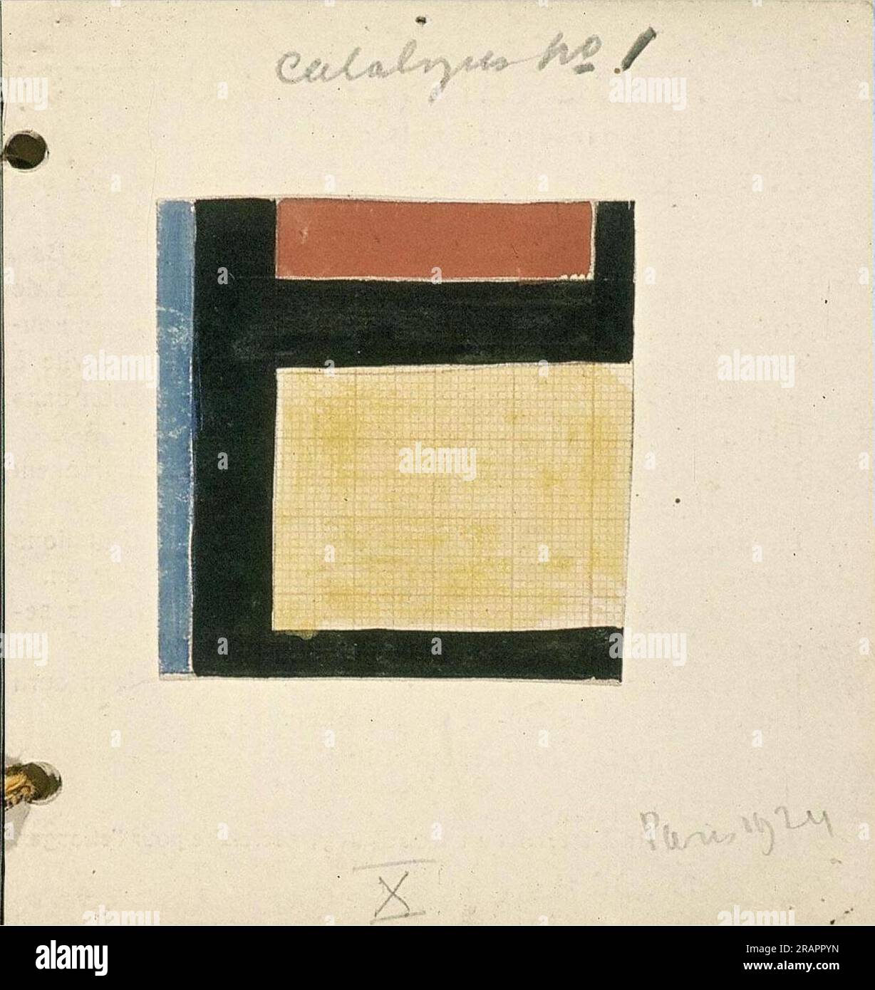 Study for Counter composition X 1924; Germany by Theo van Doesburg ...