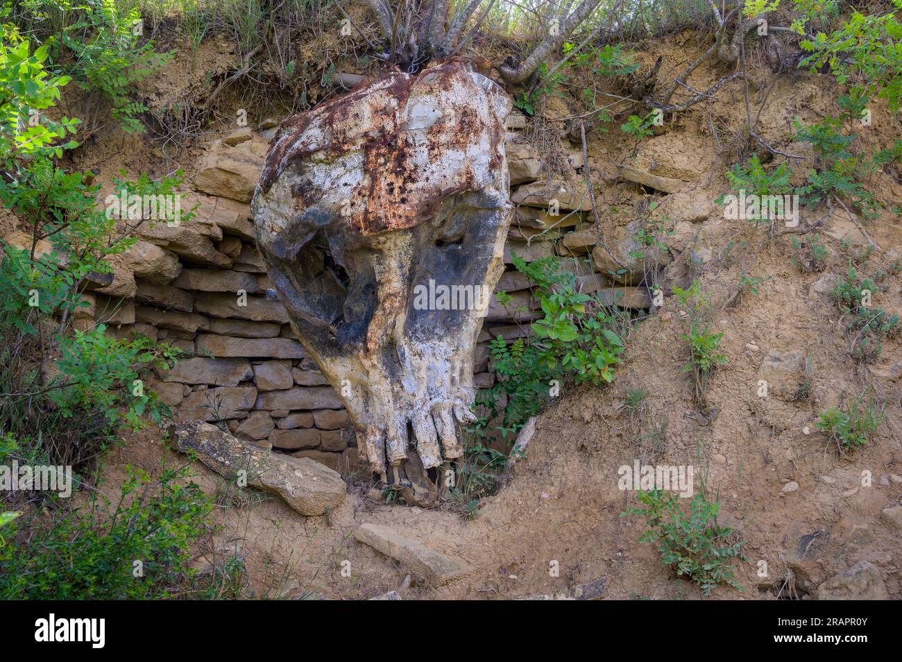 Estella, Spain - 18. June 202233: Parque de los Desvelados, an open air ...