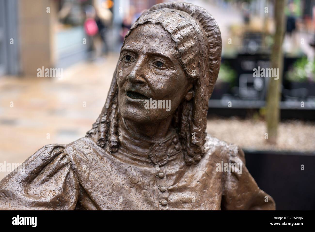 Statue of Elizabeth Clarke Wolstenholme-Elmy, suffragist women's right ...
