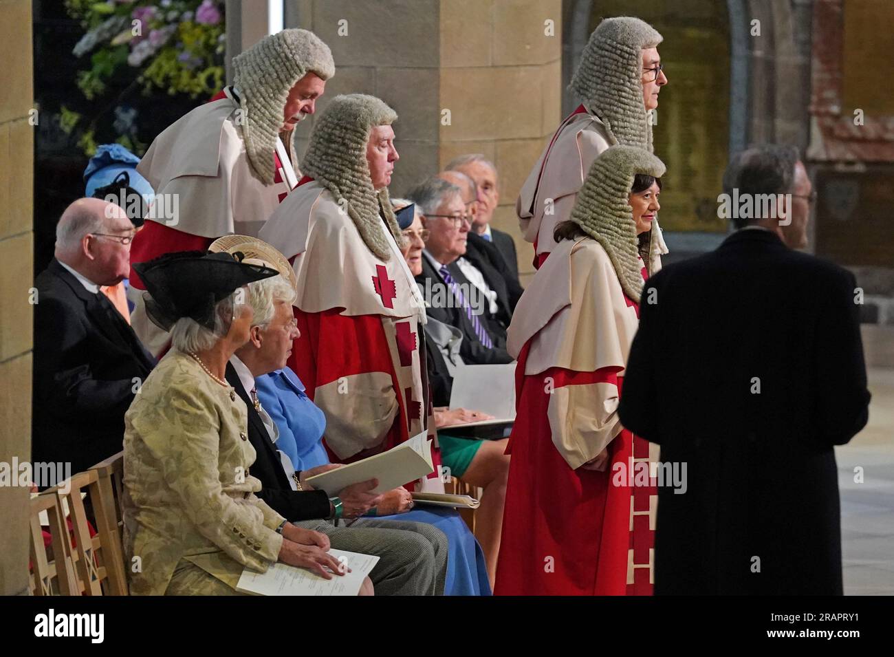 Judges arriving for the National Service of Thanksgiving and Dedication ...