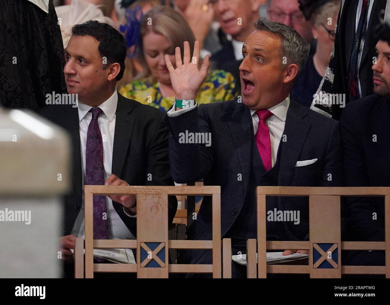 Scottish Labour leader Anas Sarwar (left) and leader of the Scottish ...