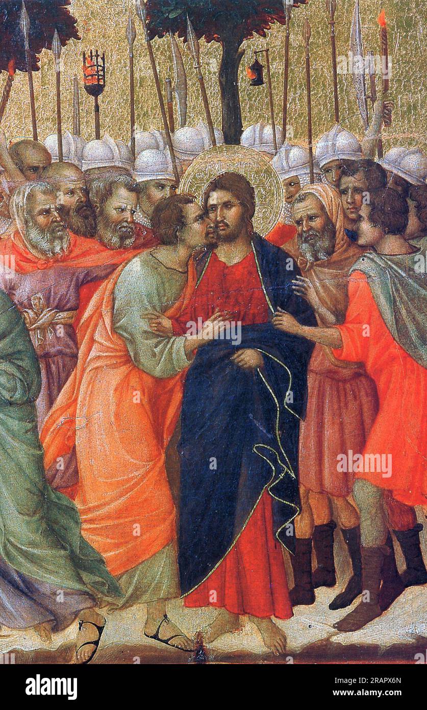 Arrest of Christ (Fragment) 1311 by Duccio Stock Photo - Alamy