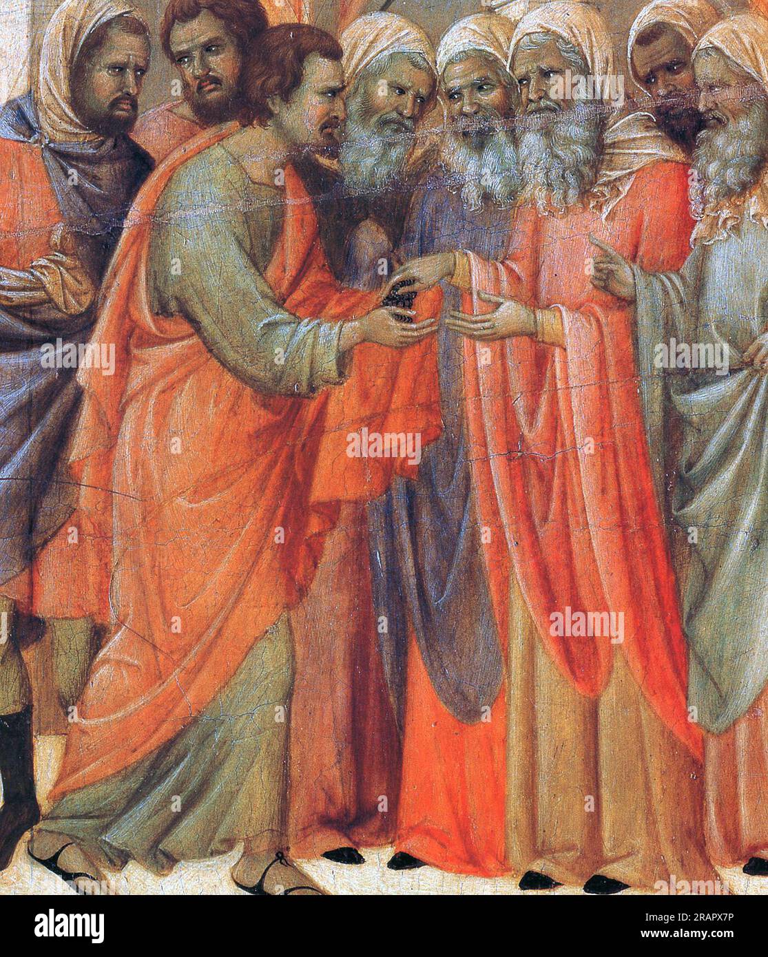 The Betrayal of Judas (Fragment) 1311 by Duccio Stock Photo - Alamy