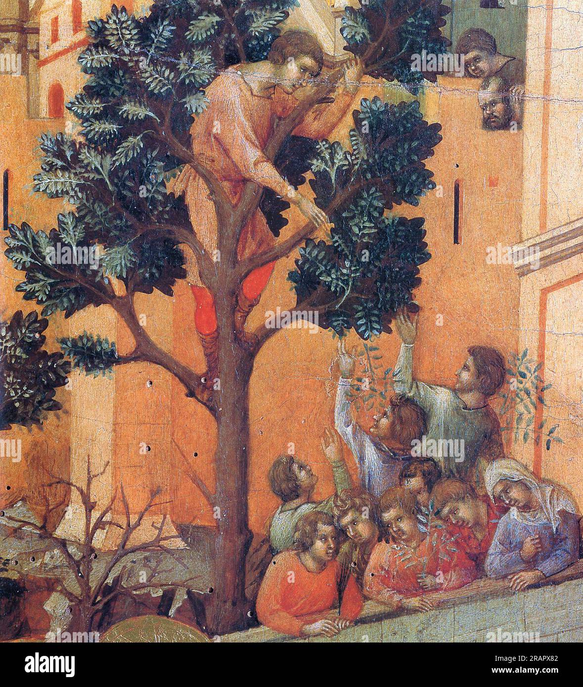 Entry into Jerusalem (Fragment) 1311 by Duccio Stock Photo - Alamy