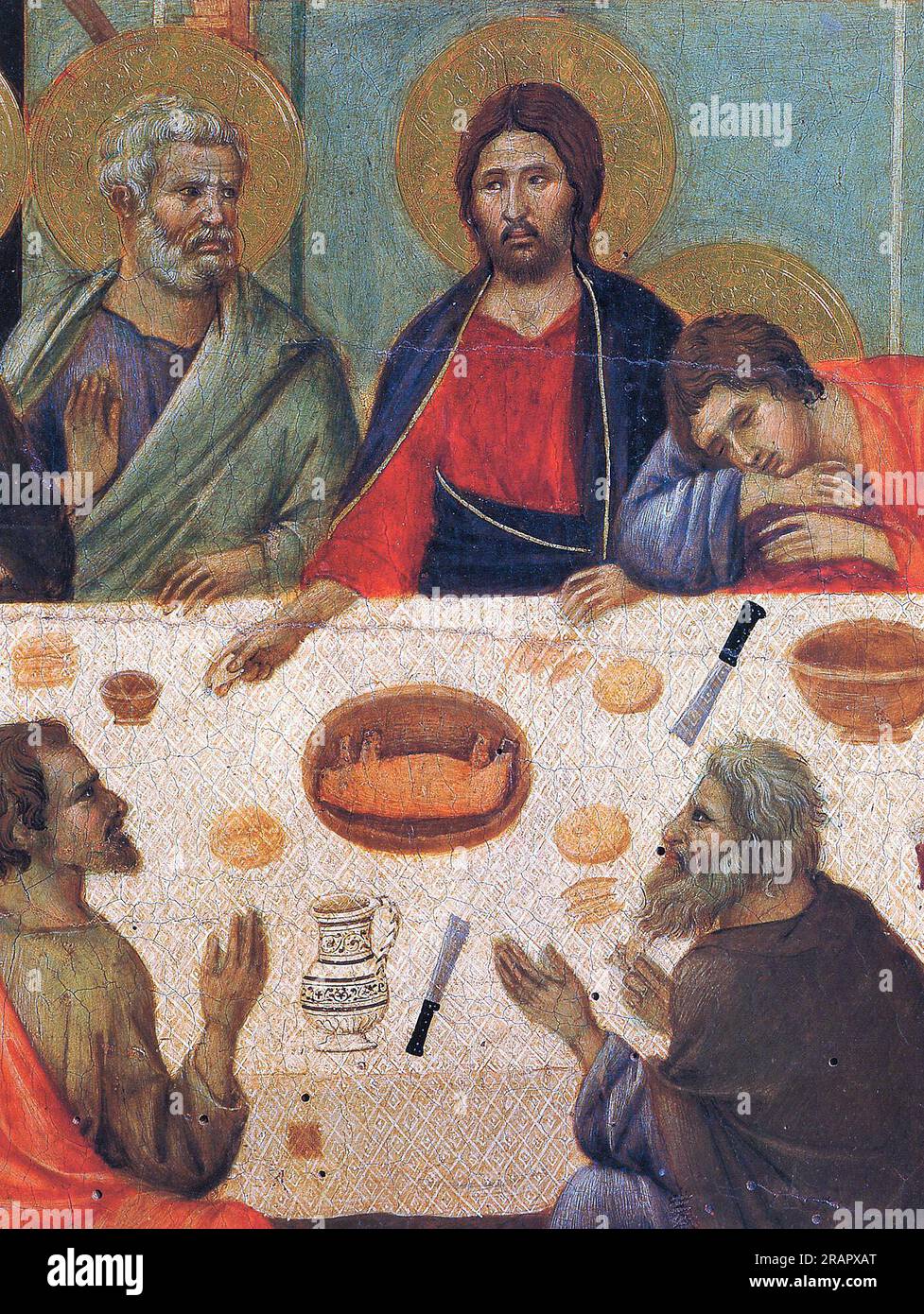 The Last Supper (Fragment) 1311 by Duccio Stock Photo - Alamy