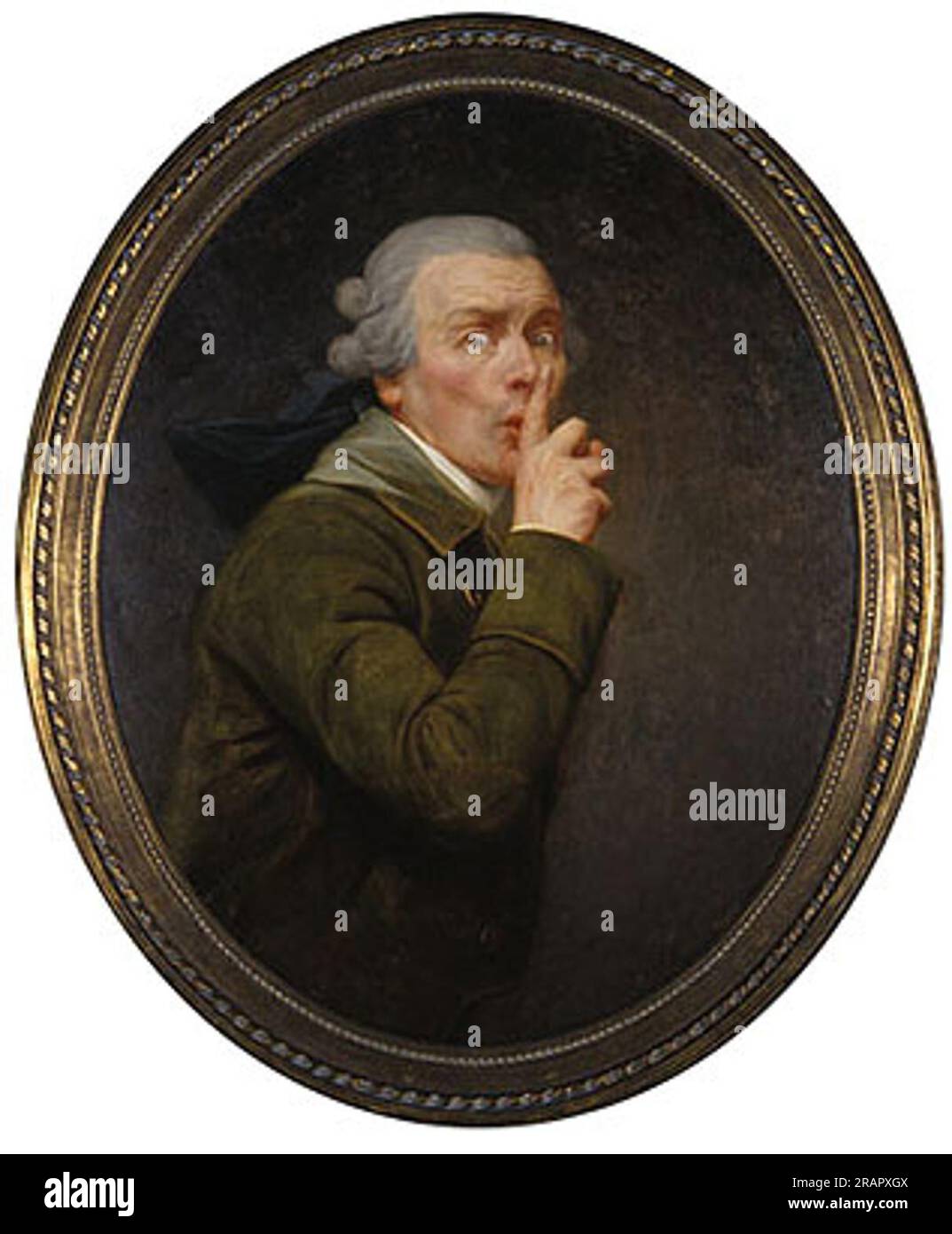 Le Discret 1790 by Joseph Ducreux Stock Photo - Alamy