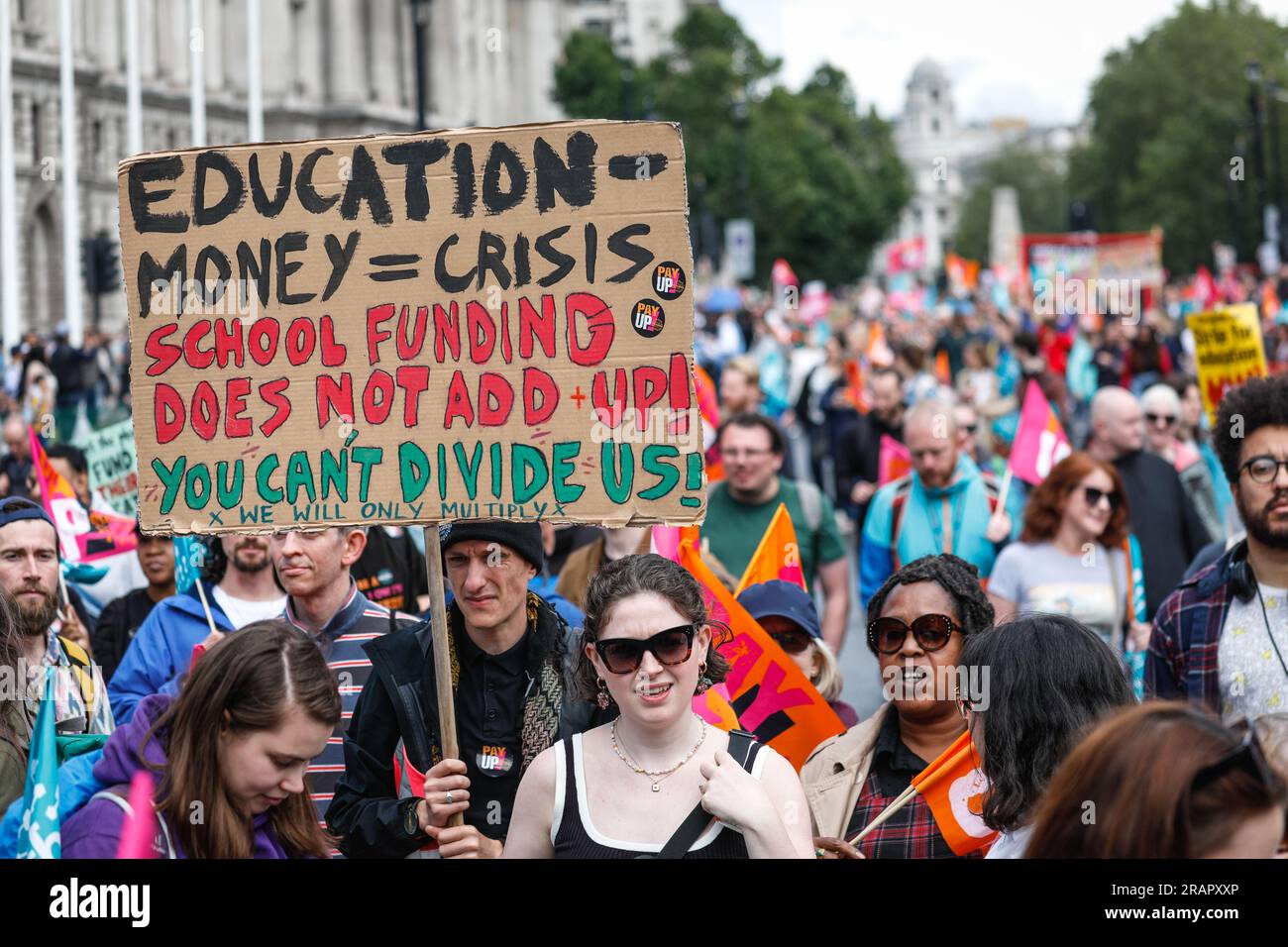UK, 05th July 2023. Teaching and Education unions, teachers, education ...