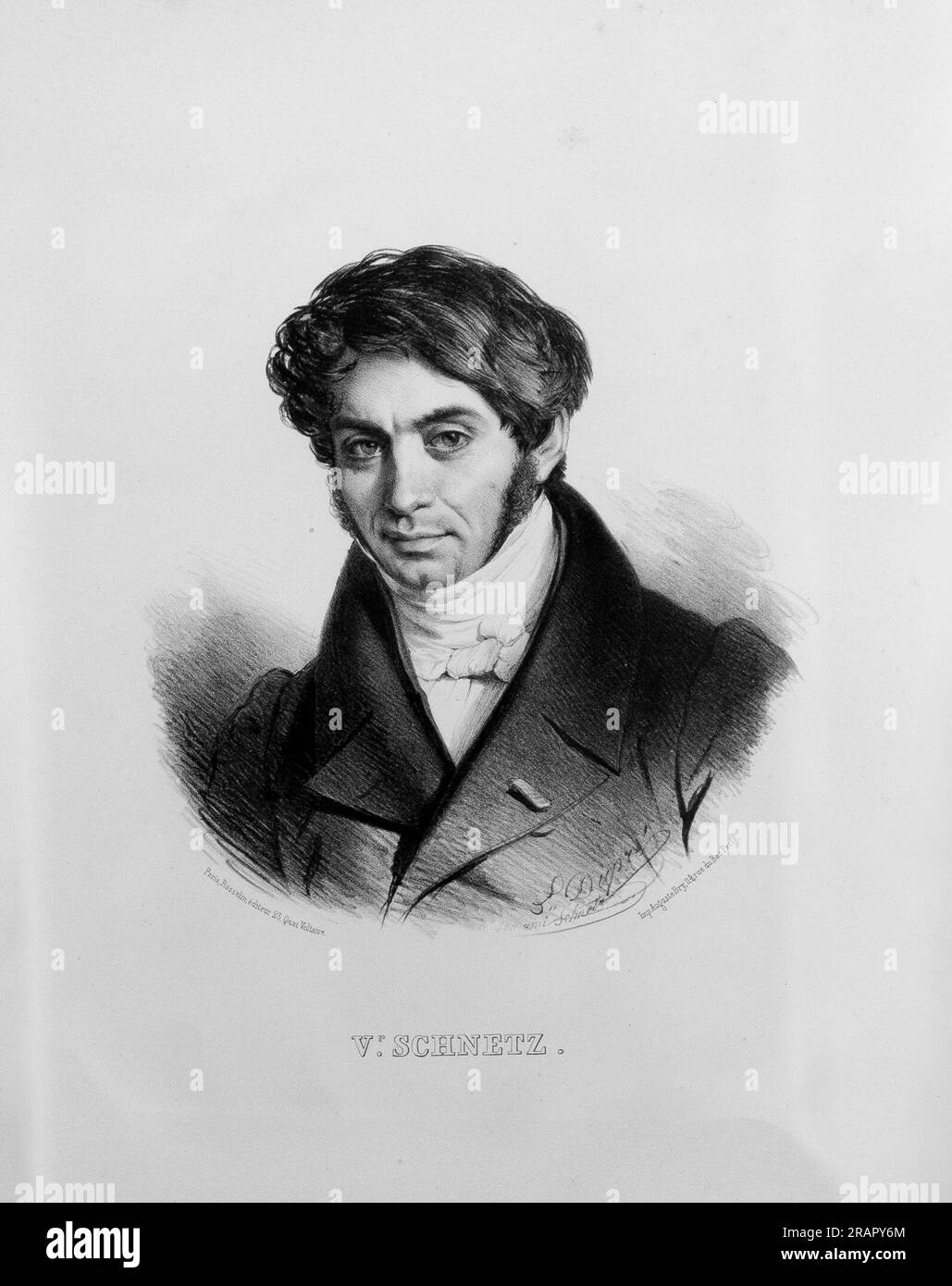 Portrait of Jean-Victor Schnetz by Jules Dupre Stock Photo - Alamy