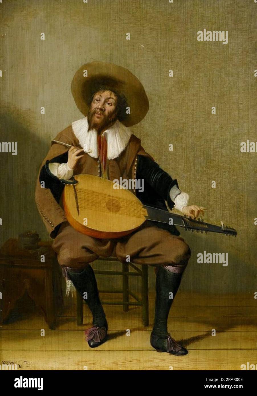 The hearing allegory of the five senses hi-res stock photography and ...