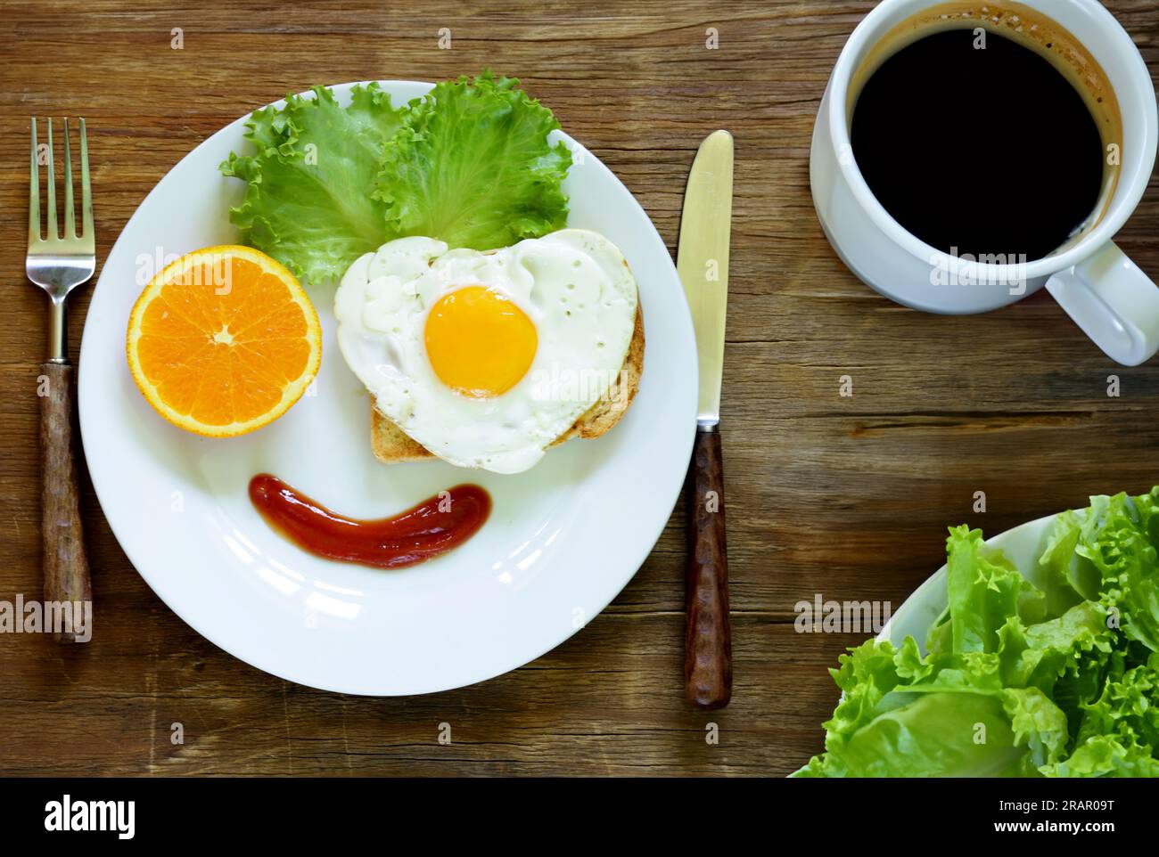 Funny children breakfast toast hi-res stock photography and images - Alamy