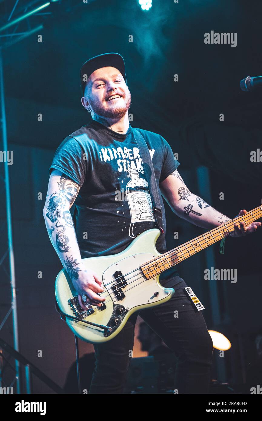 Ross Gammie, bassist, performed with the Goodbye Blue Monday band ...