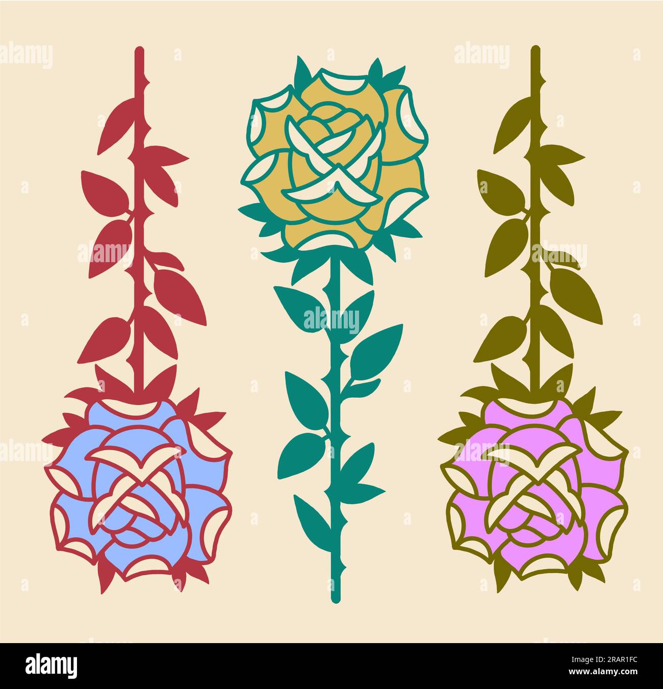 Roses in different colors hi-res stock photography and images - Alamy