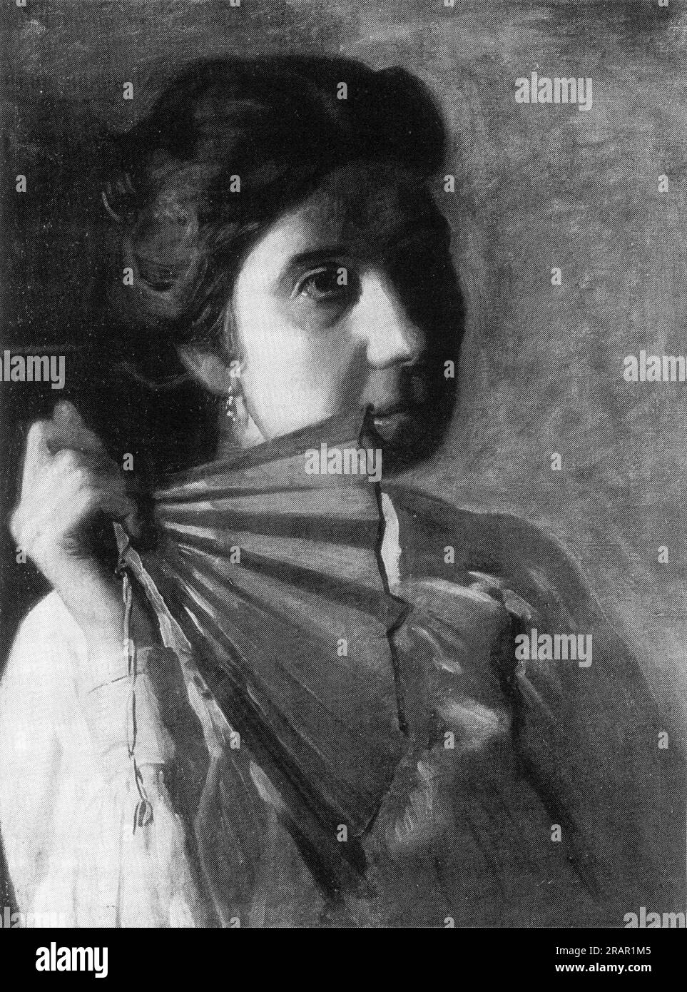 Old portrait painting Black and White Stock Photos & Images - Alamy