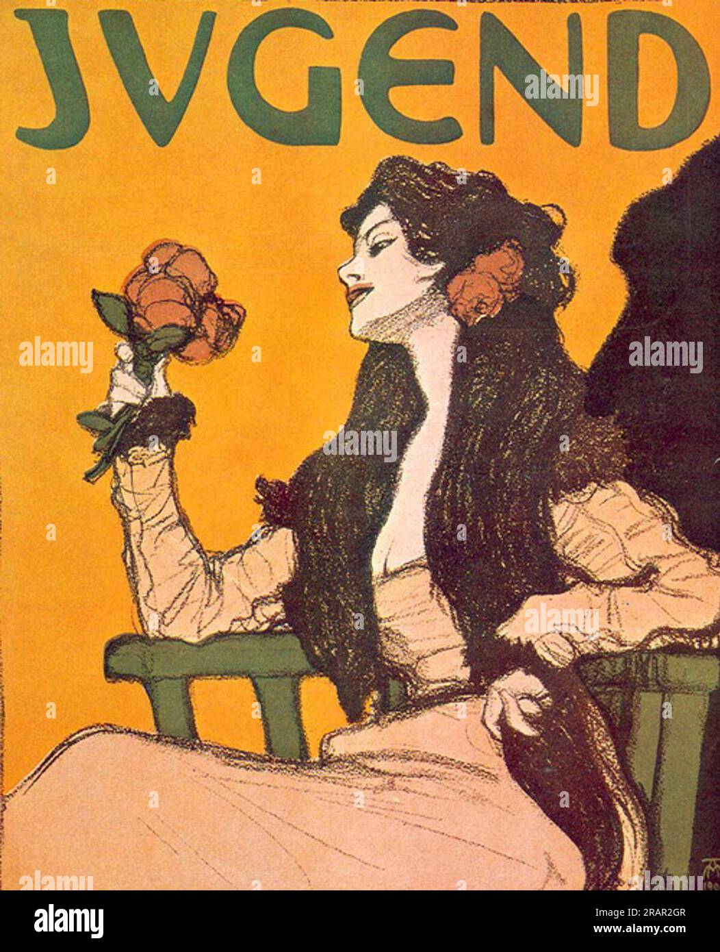 Jugend magazine by Otto Eckmann Stock Photo - Alamy