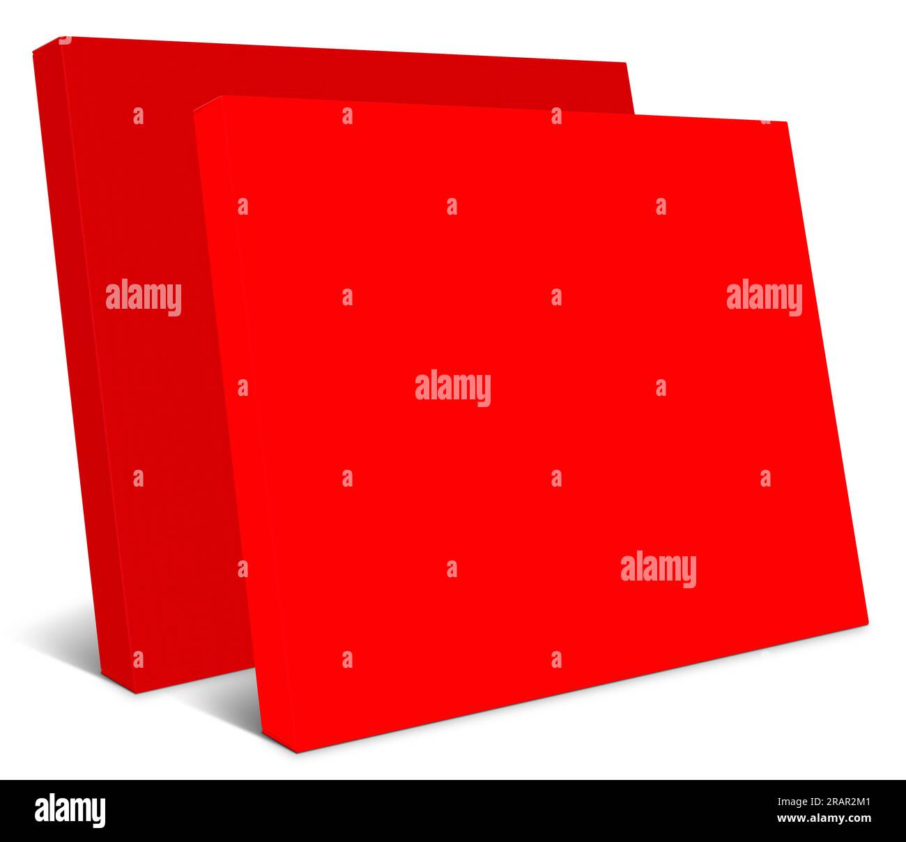 Red Canvas Wraps template for presentation layouts and design. 3D ...