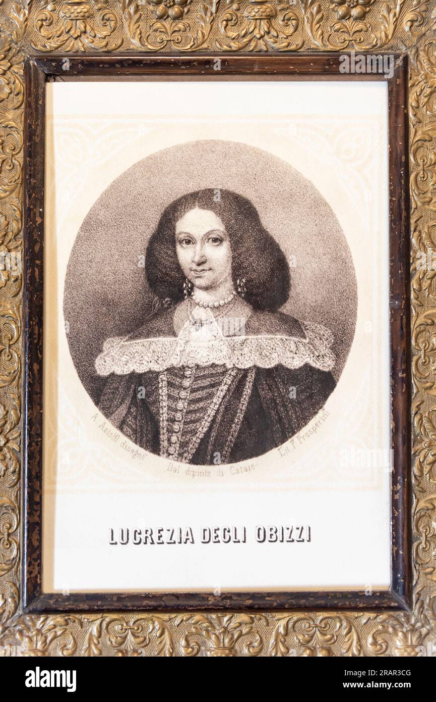 catajo castle: lucrezia degli obizzi portrait, battaglia terme, italy ...