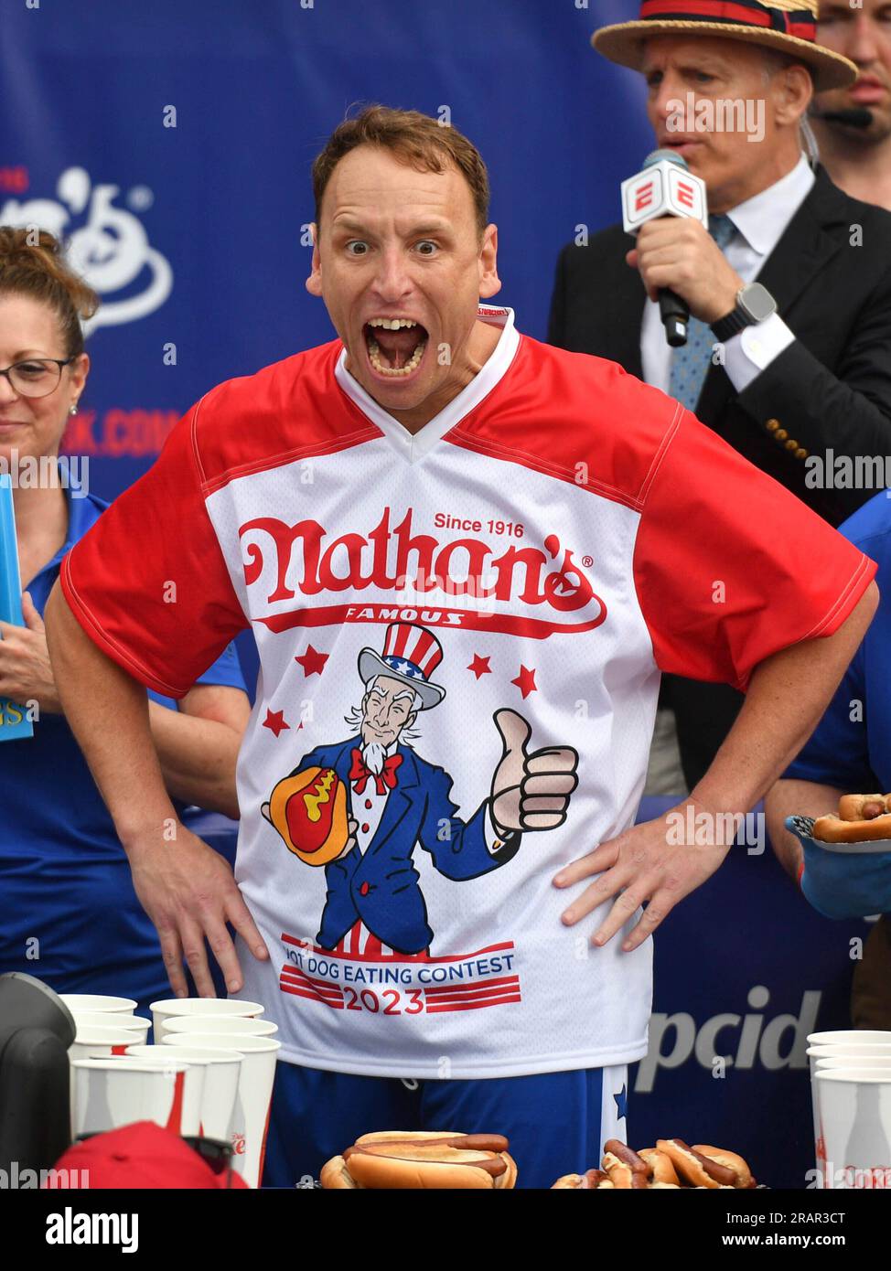 Photo by: NDZ/STAR MAX/IPx 2023 7/4/23 Professional competitive eater ...