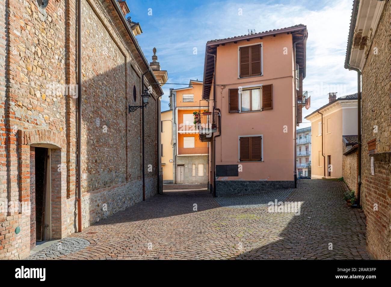 village partial view, volpedo, italy Stock Photo - Alamy