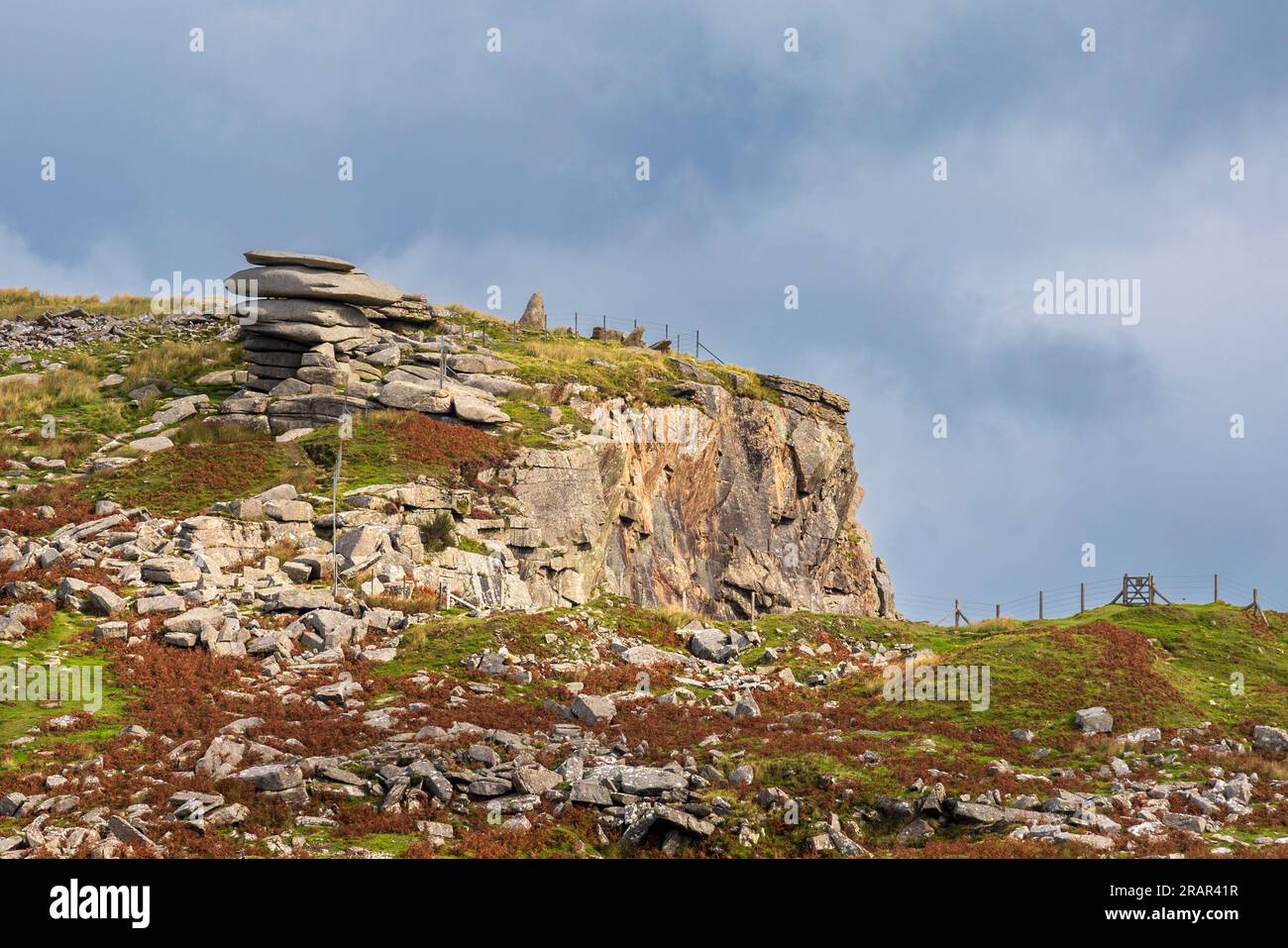 The Cheesewring on Bodmin Moor, Cornwall, England Stock Photo - Alamy