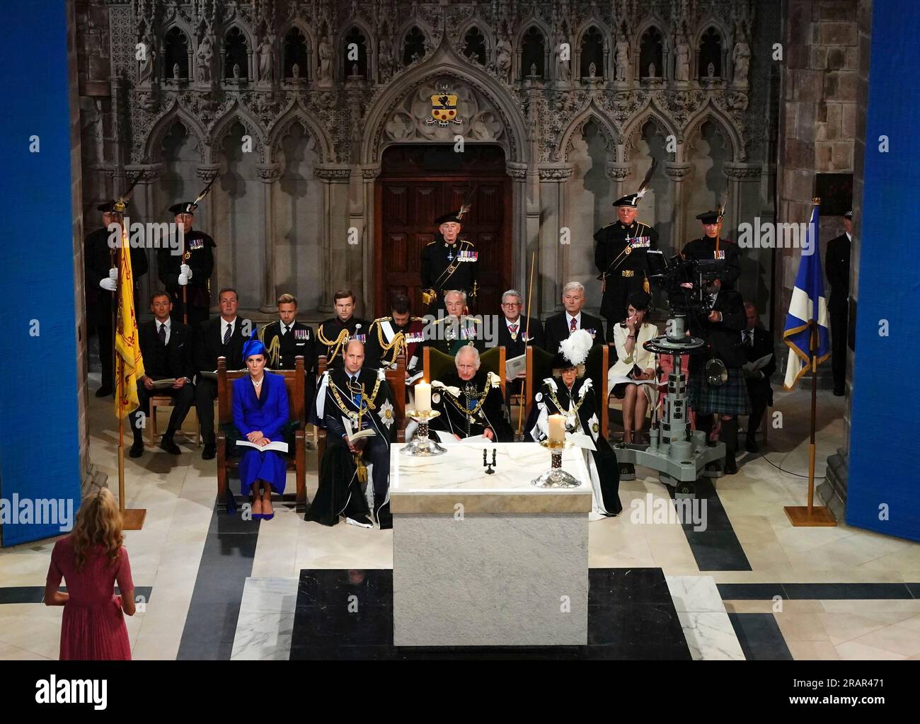 Britain's Prince William, the Prince of Wales, front row, second left ...