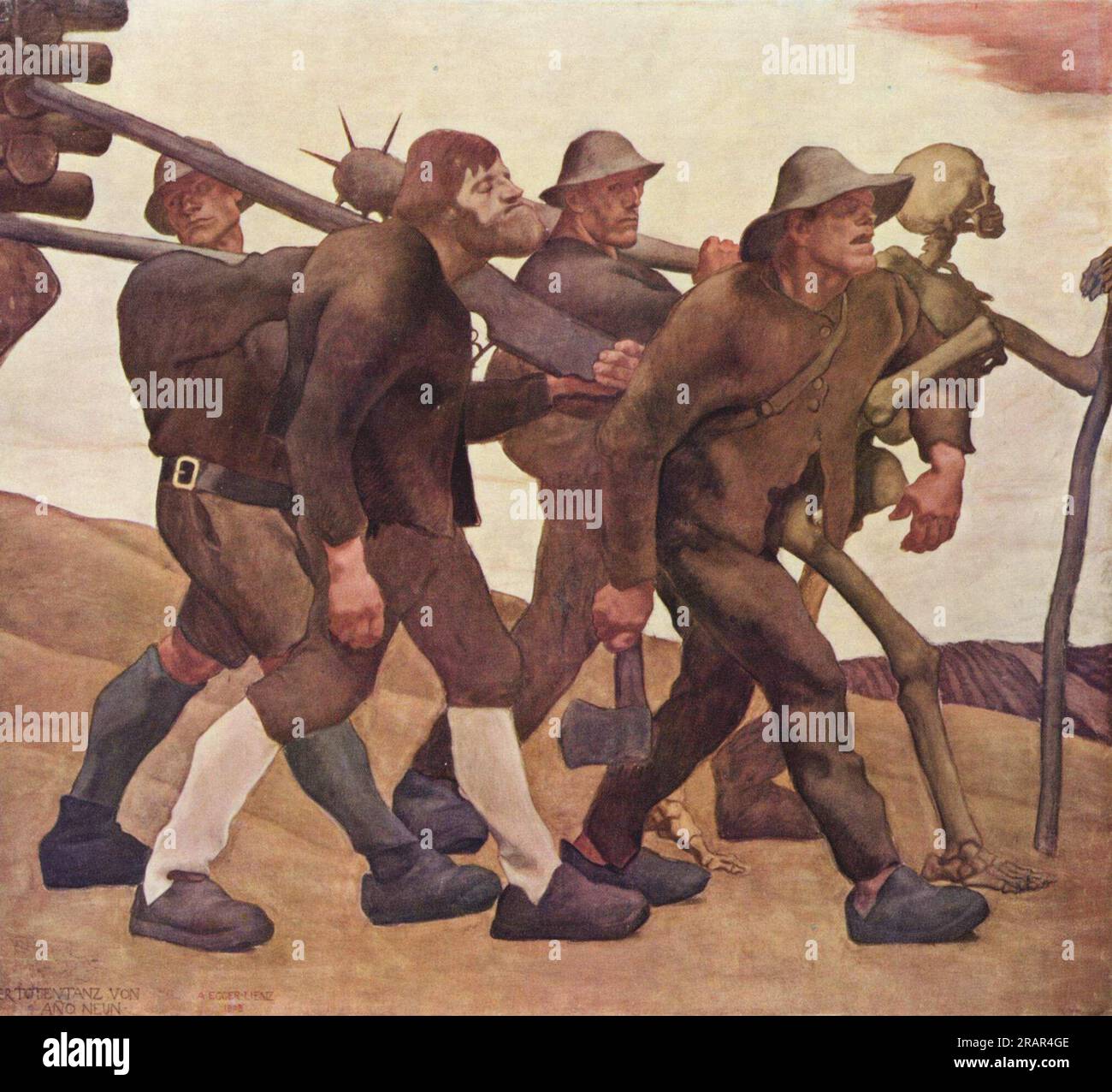 Der Totentanz Von Anno Neun 1908 by Albin Egger-Lienz Stock Photo - Alamy