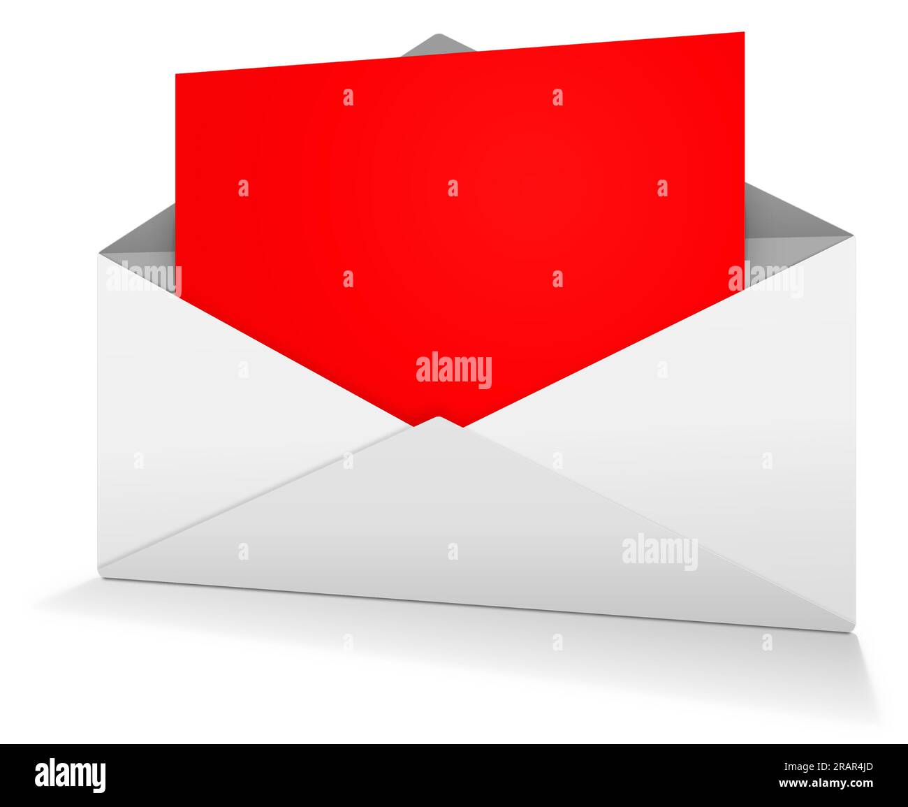 Red Postal envelope blank template for presentation layouts and design ...