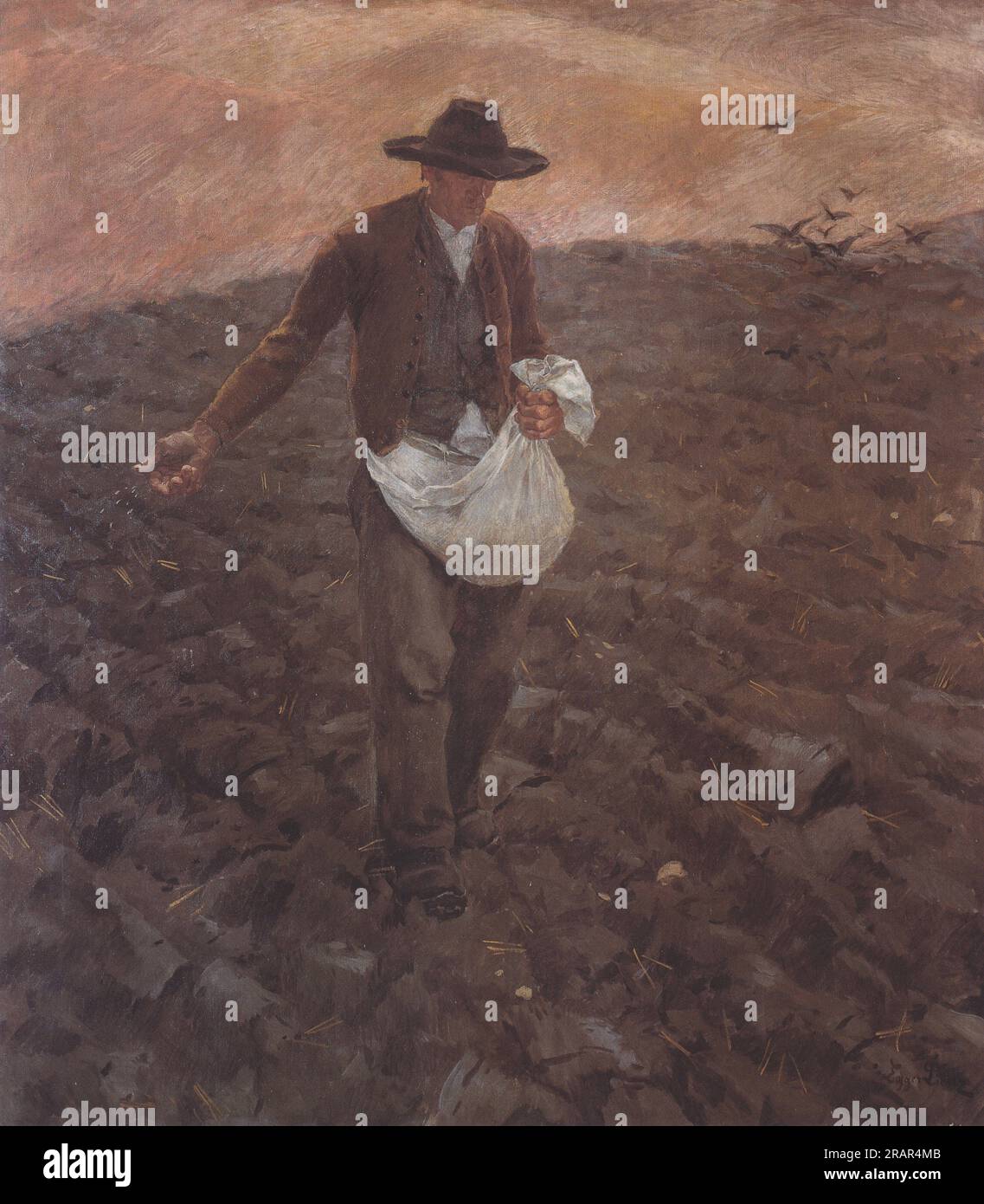 The sower 1903 by Albin Egger Lienz Stock Photo - Alamy