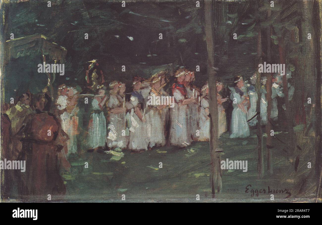 Die Prozession I 1903 by Albin Egger-Lienz Stock Photo - Alamy