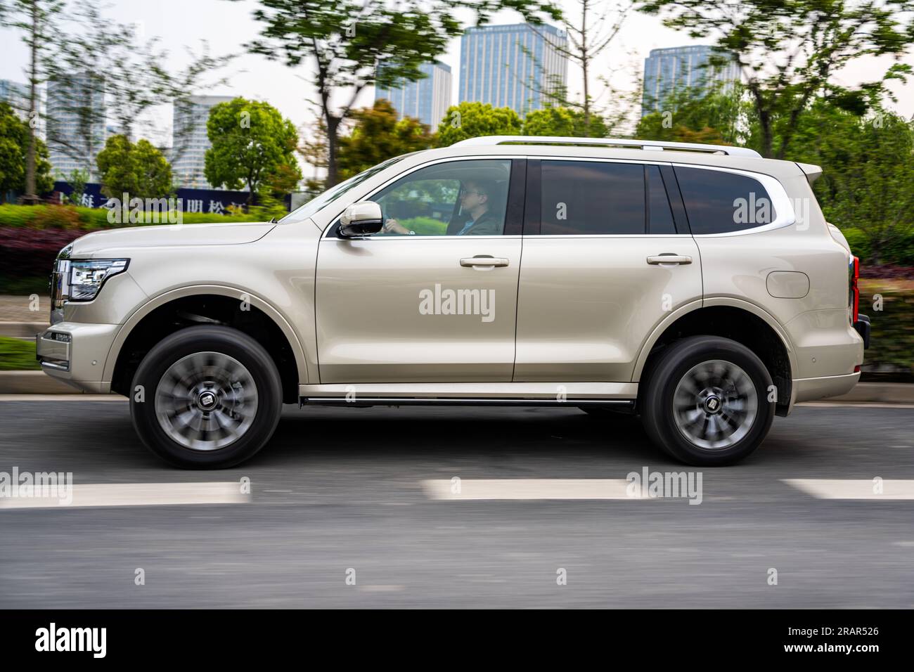 Shanghai, China – 04262023: A Tank 500 Hi4-T a PHEV SUV from Great Wall ...
