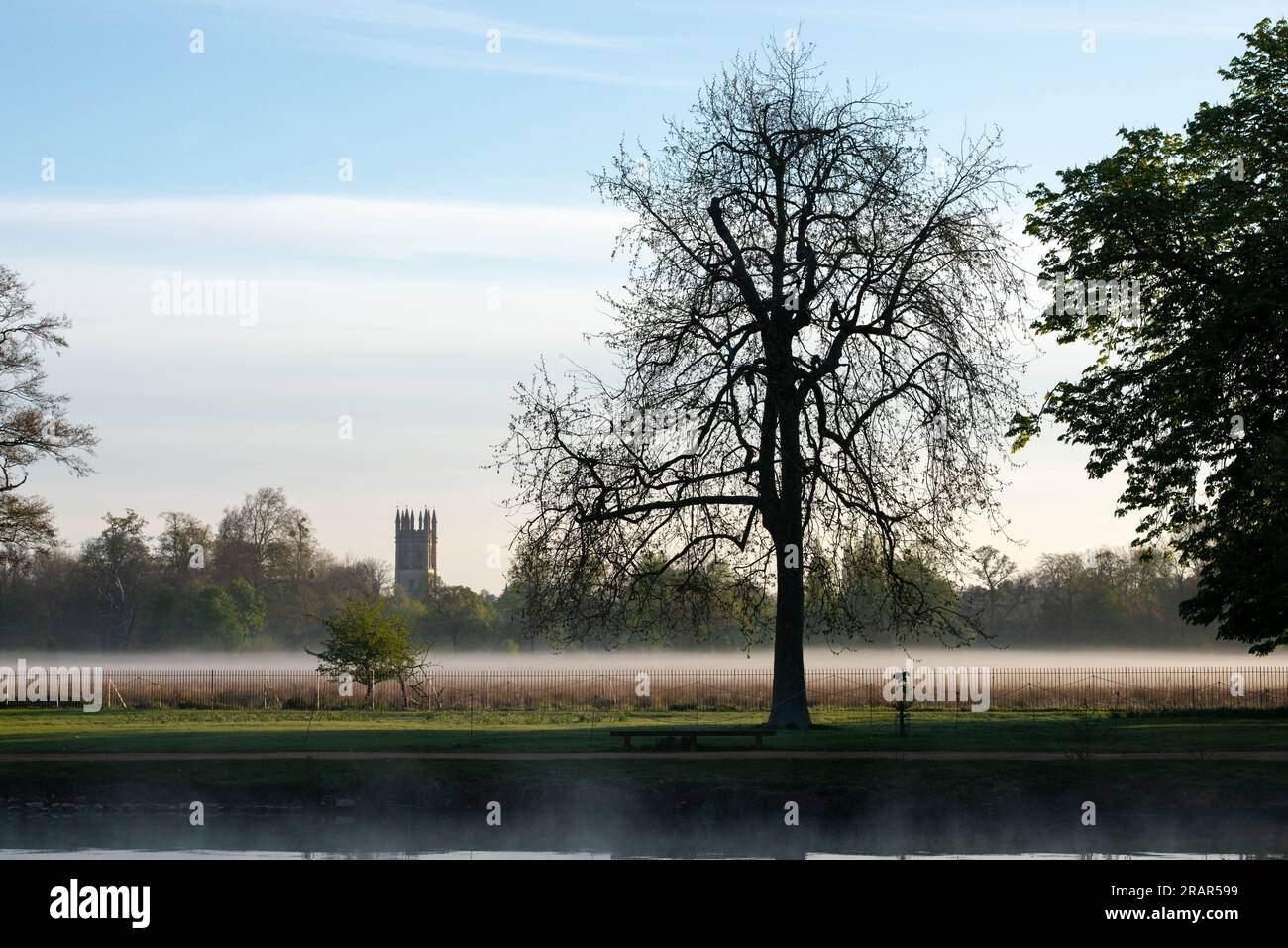 Magdalen College Tower visible in the distance over Christ Church ...