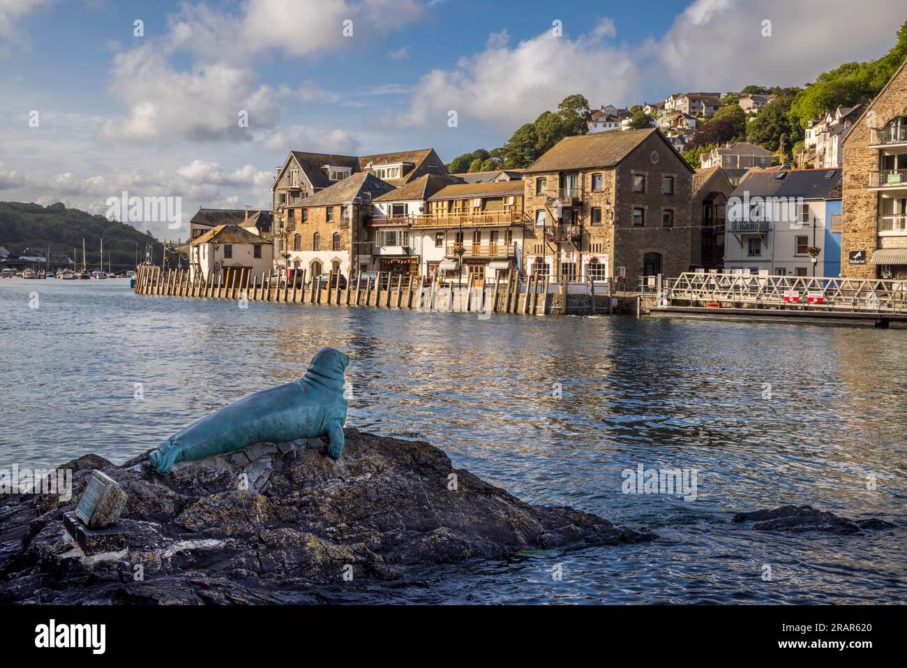 The bronze sculpture of the one-eyed grey seal "Nelson" on Pennyland ...