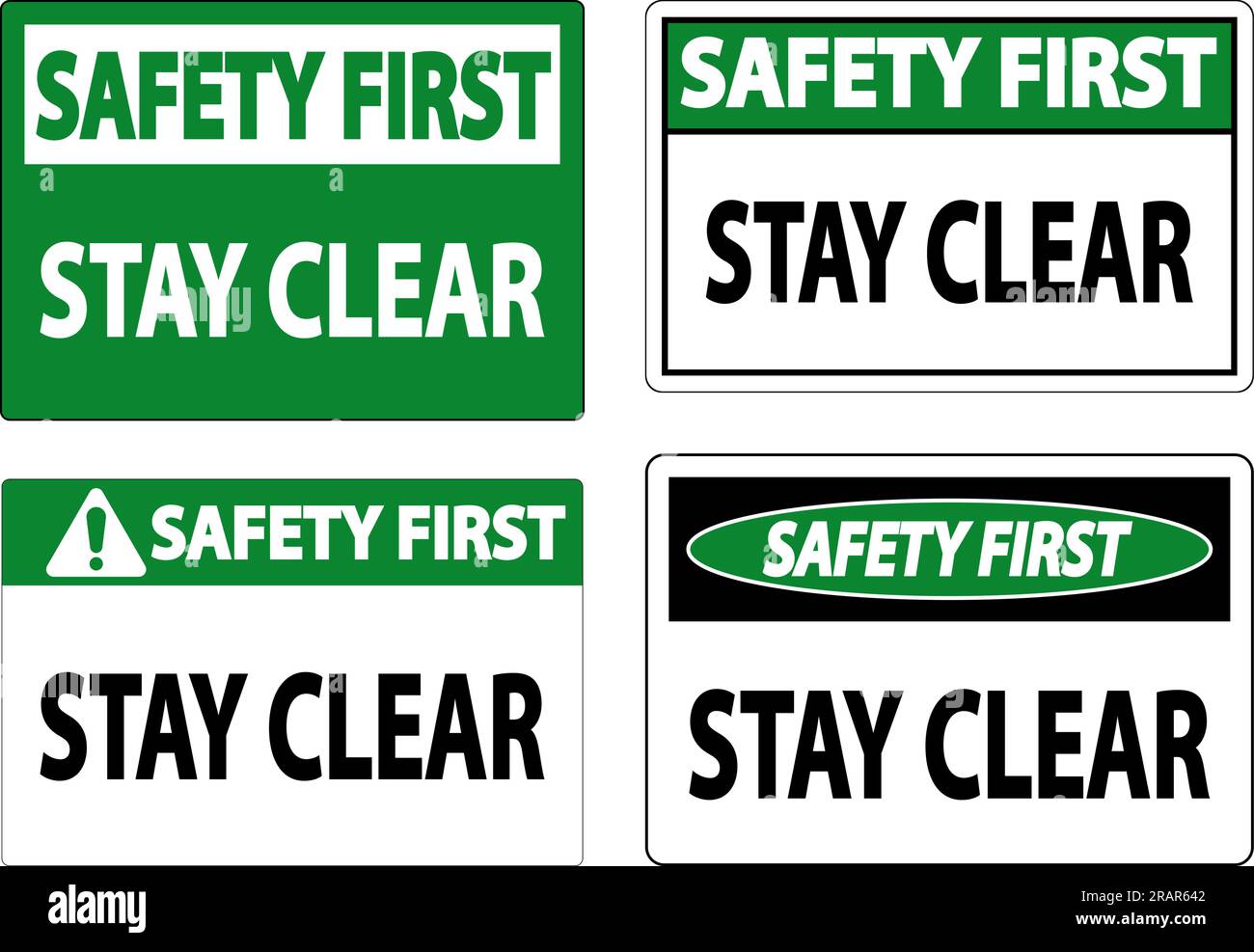 Safety first label electrical equipment Cut Out Stock Images & Pictures ...
