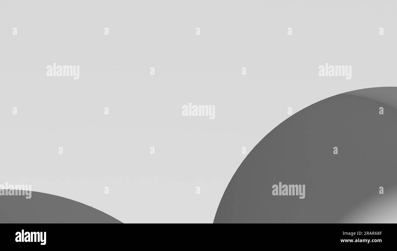 A minimal flat ray gray abstract 3D Rendering image where his simple ...