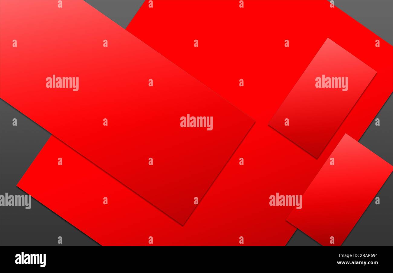 Red promotional paper blank template for presentation layouts and ...