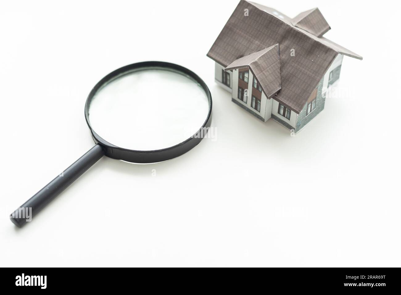 Searching house - Isolated on White Background Stock Photo - Alamy