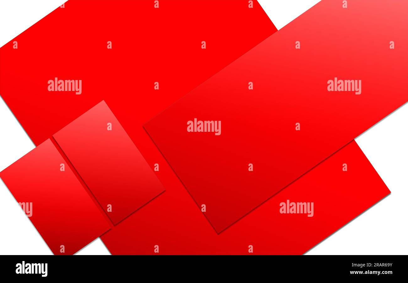 Red promotional paper blank template for presentation layouts and ...