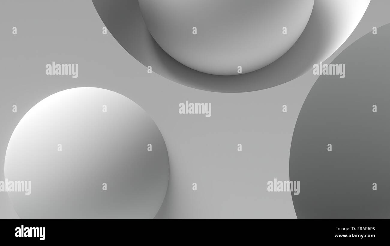 Multiple spheres and holes minimal flat ray conveys the beauty of ...