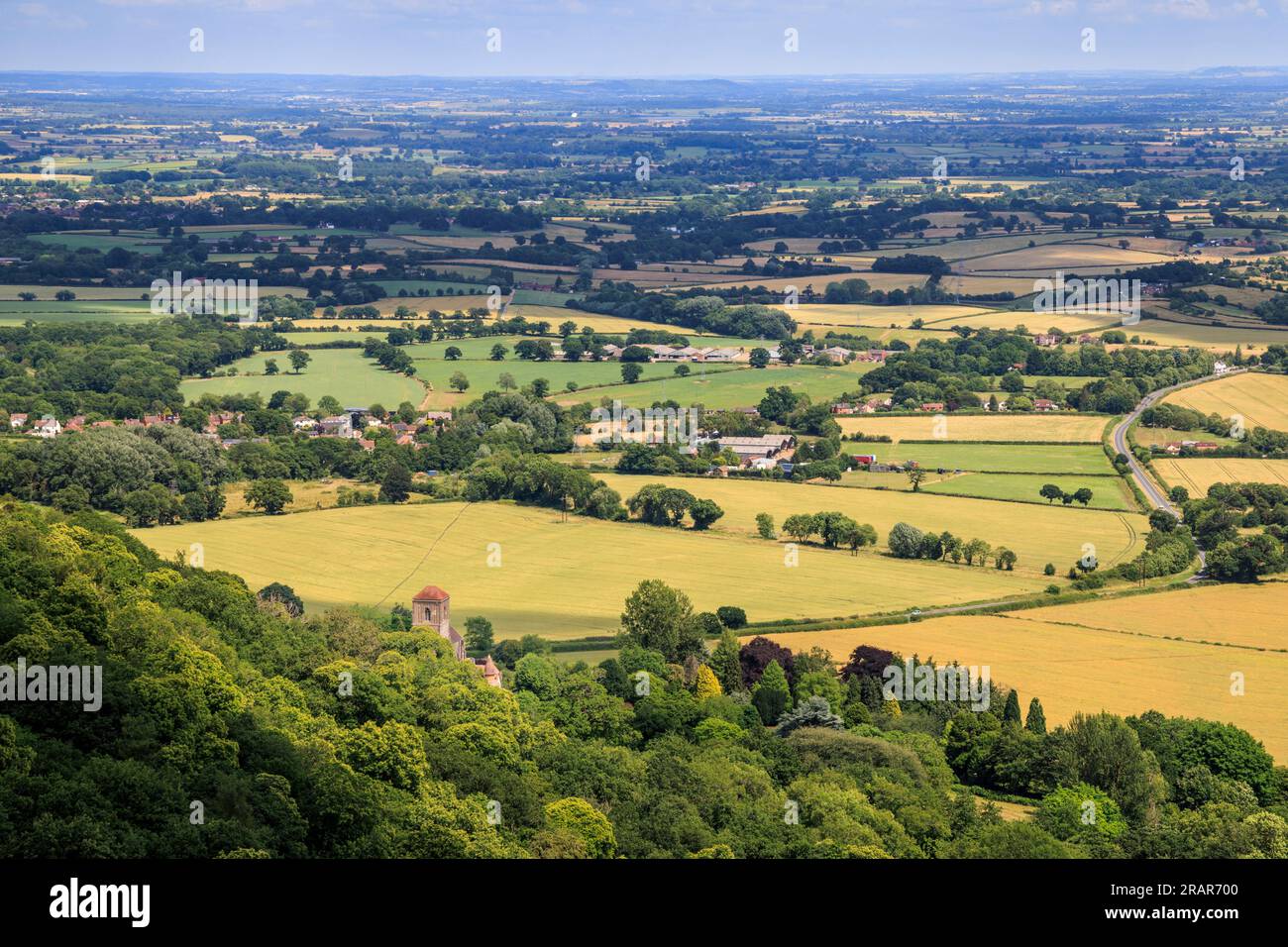 Little Malvern Priory in the Malverns, Worcestershire Stock Photo - Alamy