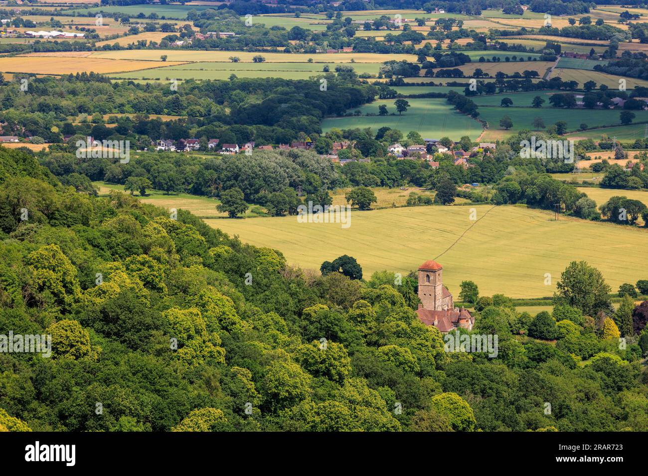 Little Malvern Priory in the Malverns, Worcestershire Stock Photo - Alamy