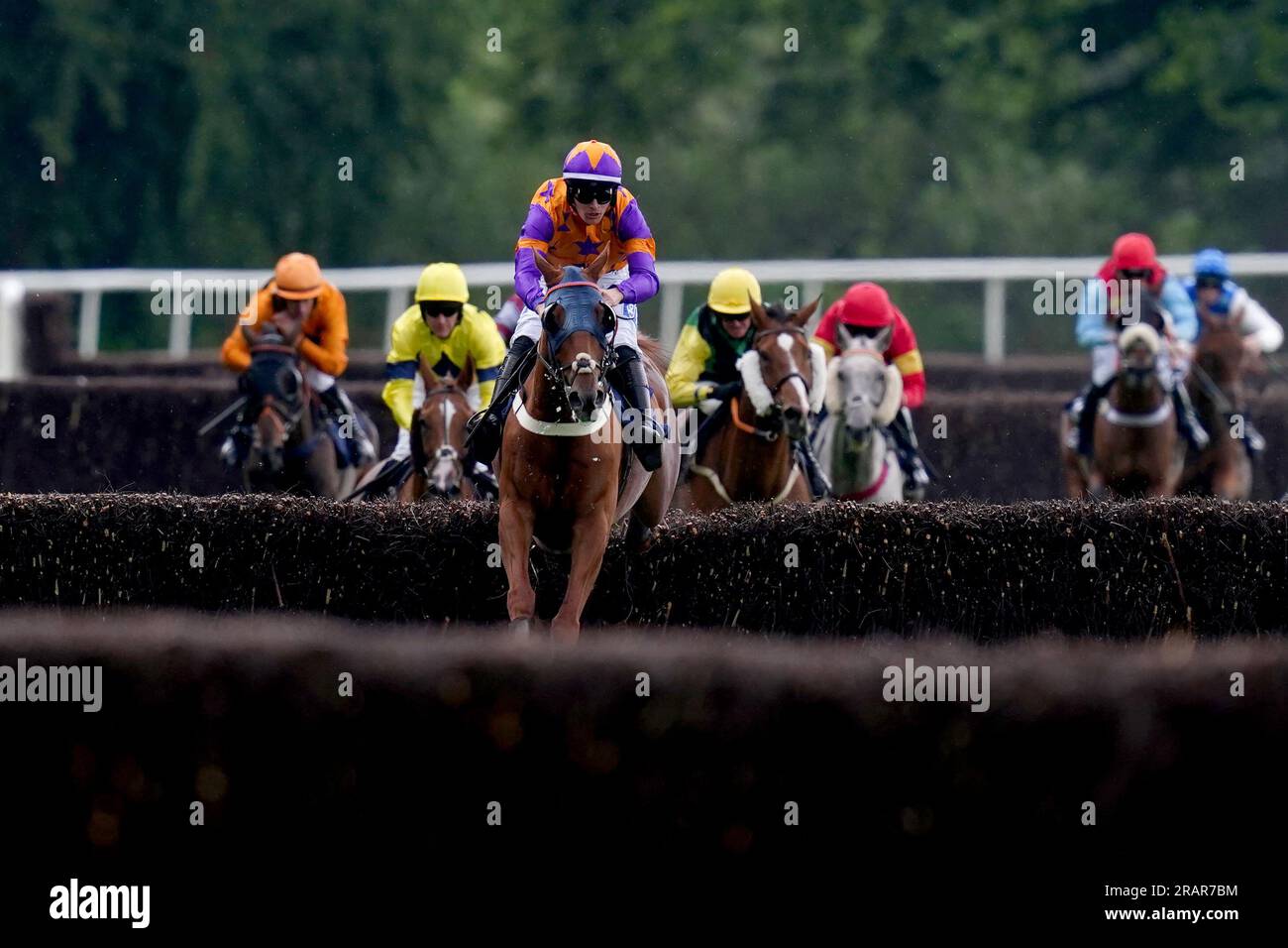 Ron Burgundy ridden by Charlie Todd in action during the Manby Bowdler ...
