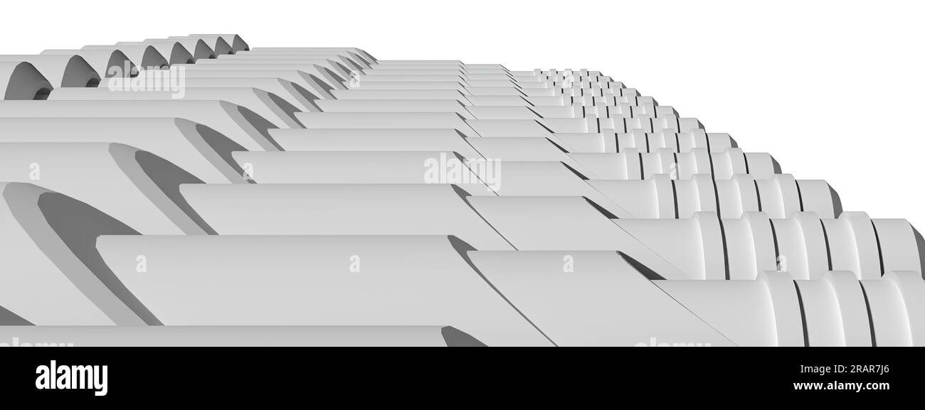 Row of cylinders Communication between machine and structure Gray ...