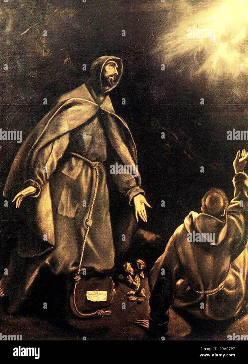Stigmatisation of St. Francis c.1600; Toledo, Spain by El Greco Stock ...