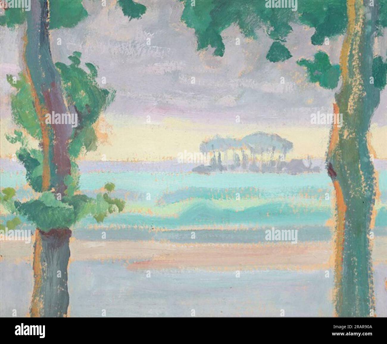 Landscape with Trees 1911 by Lili Elbe Stock Photo - Alamy