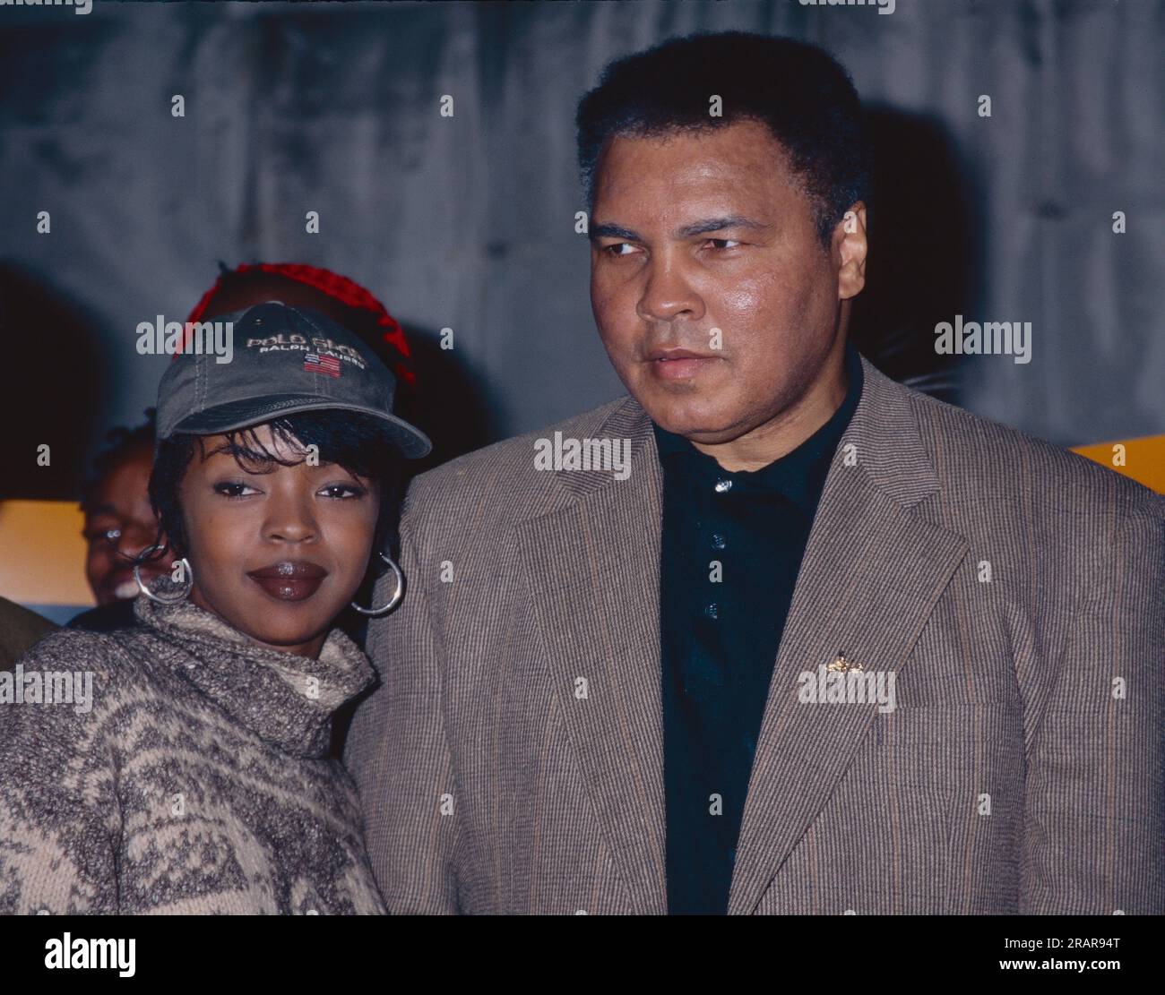 Lauryn Hill of Fugees with Muhammad Ali at the "When We Were Kings ...