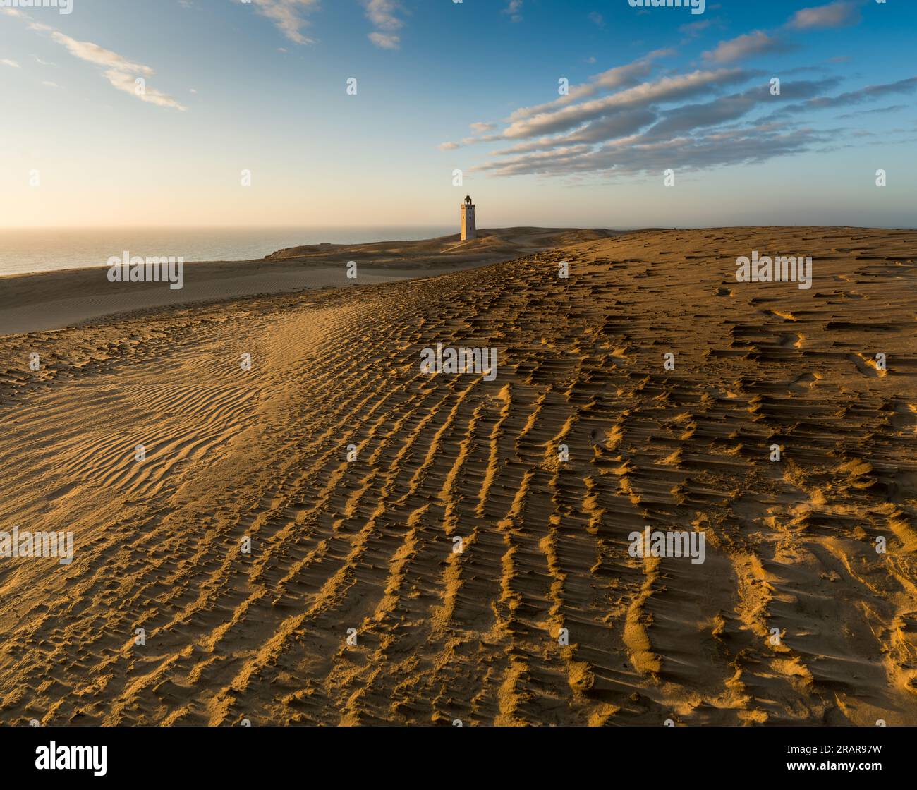 Abandoned lighthouse in the northen Denmark, Europe Stock Photo - Alamy