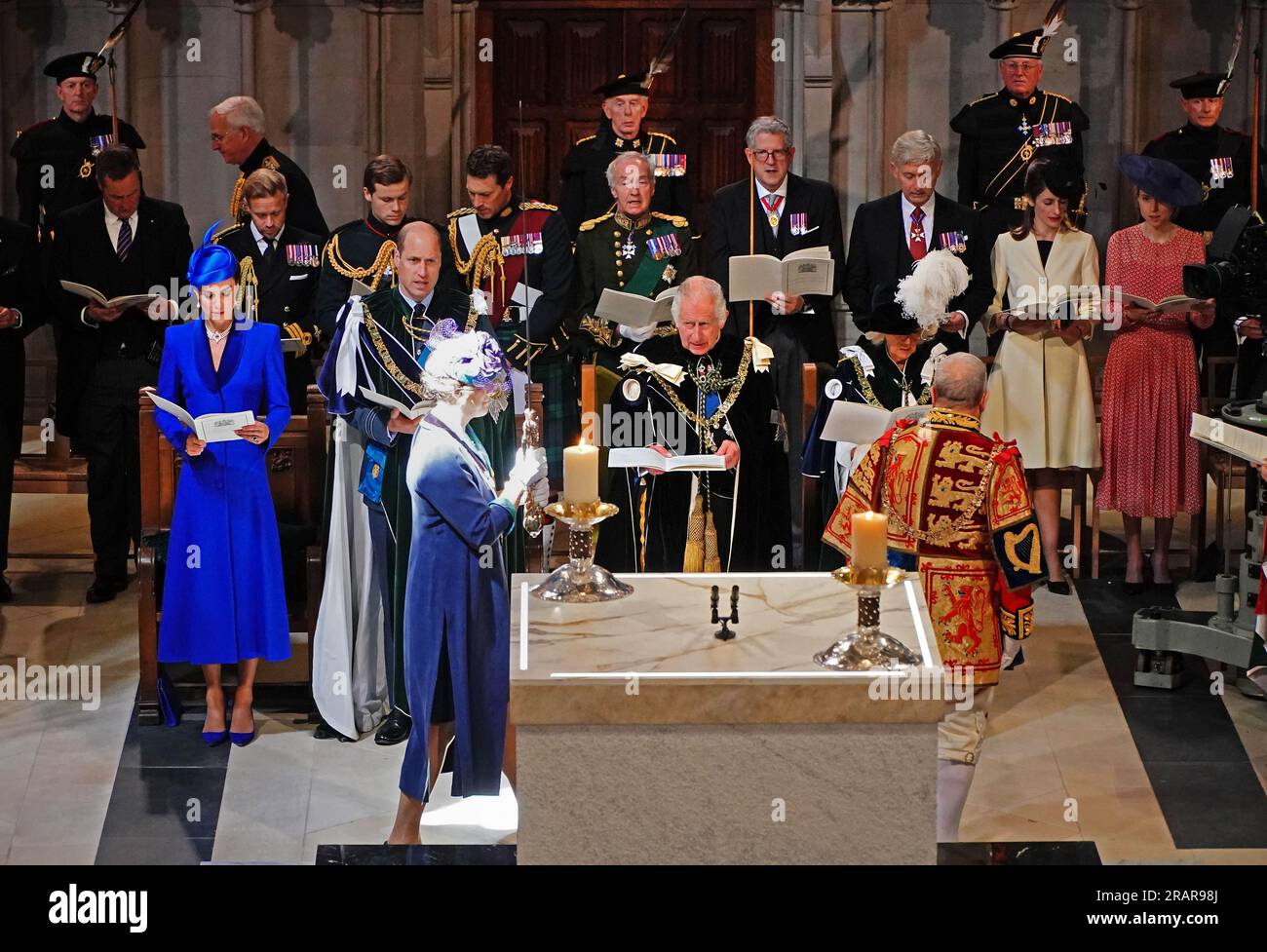 The Elizabeth Sword borne by Dame Katherine Grainger is walked past ...