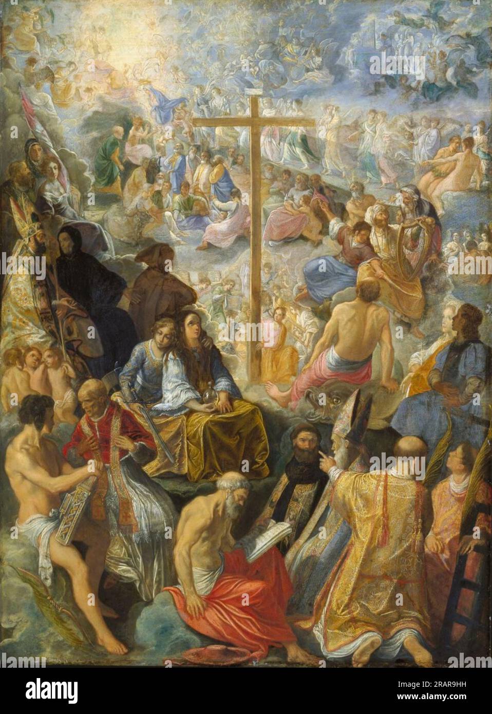 Glorification of the Cross 1600 by Adam Elsheimer Stock Photo - Alamy