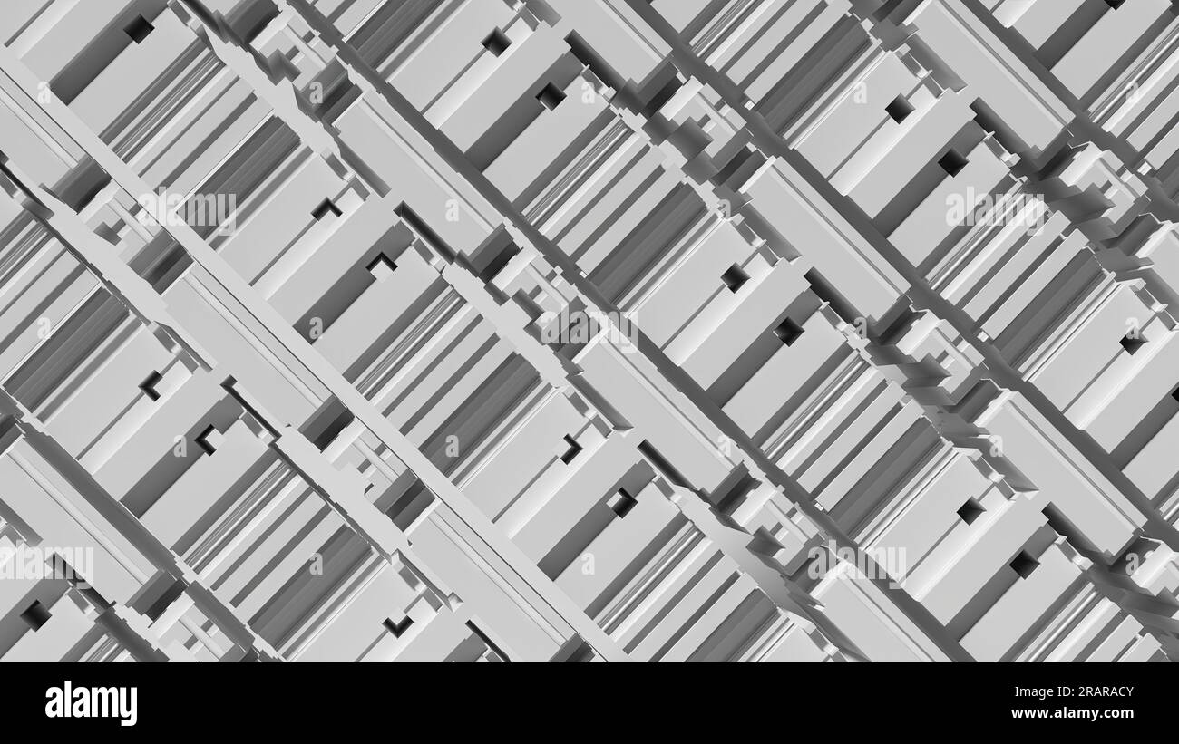 A machine-like structure A world of simple design created with geometry ...